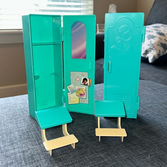 Barbie | Toys | Vintage Barbie Doll Lockers Classroom Desks | Poshmark
